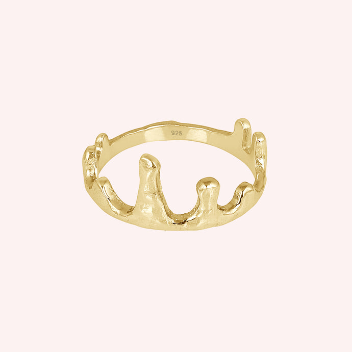 Unique Drip Pattern Ring | Silver Eternity in the USA